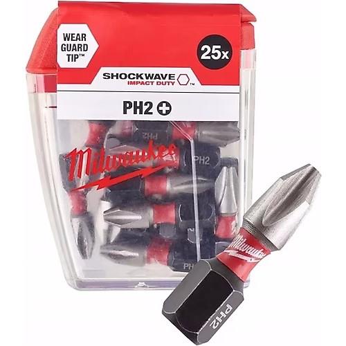 Milwaukee Bits Uç 25mm 25'li Paket
