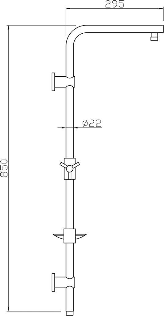 Tema Hill Tetra Tepe Duş Seti